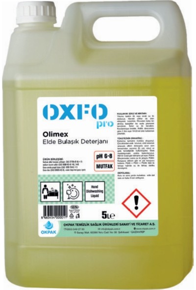 Oxfo Elde Bulaşık 5 kg