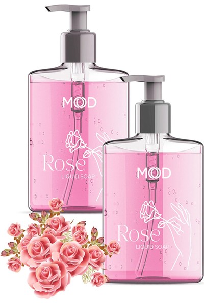 MOD Gül Yağı Özlü Nemlendirici ve Yumuşatıcı Sıvı Sabun 500 gr x 2 Adet MOD Gül Yağı Özlü Nemlendirici ve Yumuşatıcı Sıvı Sabun 500 gr x 2 Adet