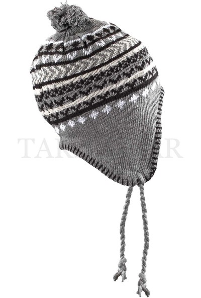 Vercetti Kids Gri Erkek Çocuk Bere Uzun Kulak Kapatan Tasarım Içi Polarlı Renkli