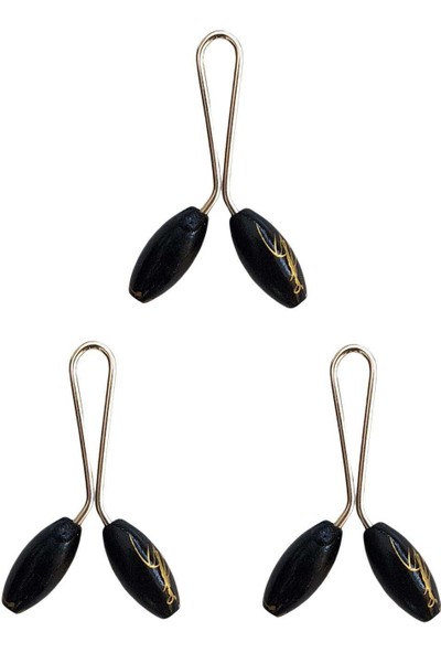 Royaleks 3 Adet Tesettür Eşarp ve Şal Klipsi Siyah