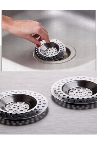 She Berrak Metal 2''li Lavabo Süzgeci
