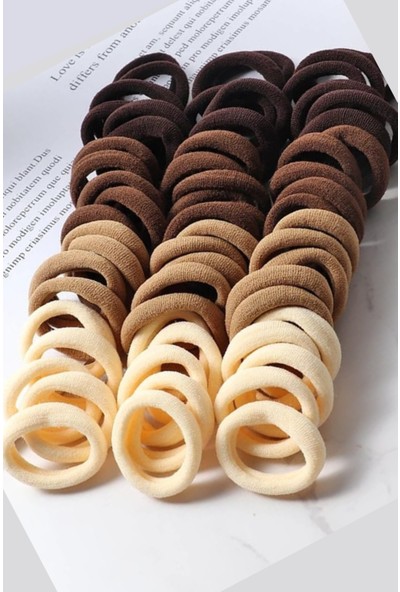 Alyeska 100 Adet Orta Boy Saç Tokası Seti Kahve Tonları