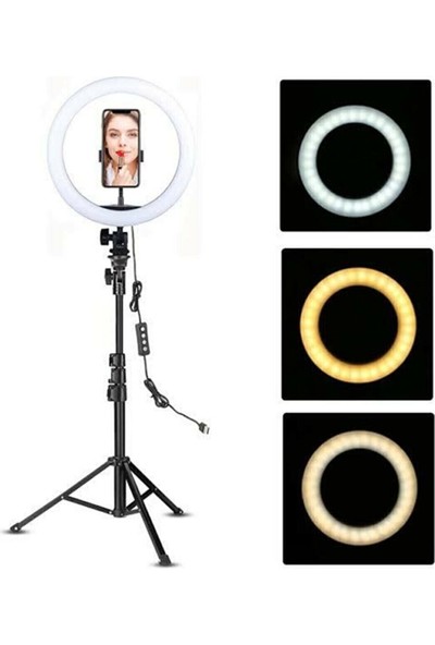 Ring Fill Light LED Işıklı Tripod 10 Inç Halka Youtuber Tiktok Makyaj Işığı Ayaklı Tripot Ring Fill Light LED Işıklı Tripod 10 Inç Halka Youtuber Tiktok Makyaj Işığı Ayaklı Tripot
