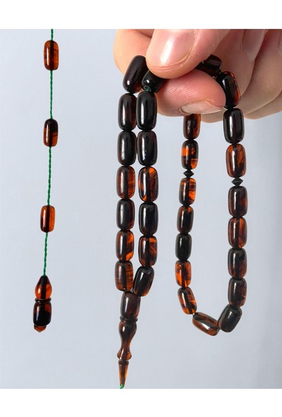 Kehribar Store Sıkma Kehribar Sistem Takımlı Usta Işçilikli Tesbih