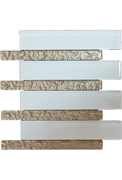 Zaffiro Mutfak Tezgah Arası Cam Mozaik Serit Düz Zaffiro Mutfak Tezgah Arası Cam Mozaik Serit Düz