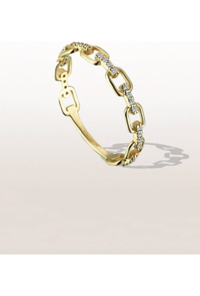 Olivia Halkalı Zirkon Taşlı 14 K Altın Kaplama Kadın Yüzük Olivia Halkalı Zirkon Taşlı 14 K Altın Kaplama Kadın Yüzük