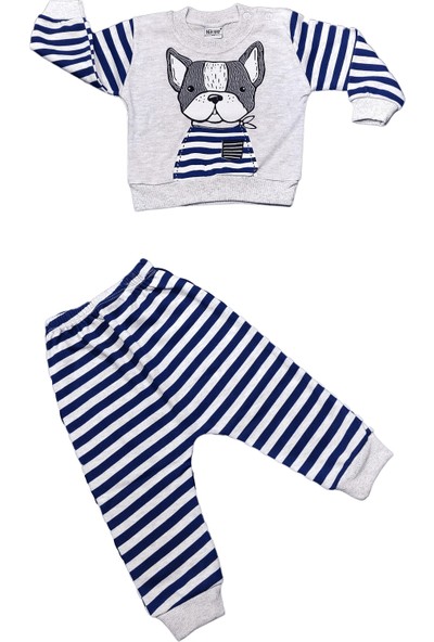 Gürcan Bebe Kedicik Baskılı Yeni Doğan Ikili Penye Takım