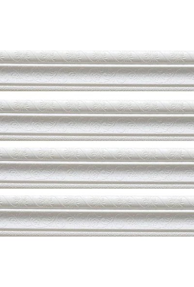 Motifli Beyaz Esnek 8CM-230CM x 4 Adet Yapışkanlı Duvar Çıta Çerçeve Süpürgelik Motifli Beyaz Esnek 8CM-230CM x 4 Adet Yapışkanlı Duvar Çıta Çerçeve Süpürgelik