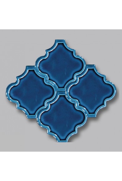 Kütahya Çini Yapı Tasarım SS03-14 Ottoman Rölyef Mavi Karo 1 Adet Kütahya Çini Yapı Tasarım SS03-14 Ottoman Rölyef Mavi Karo 1 Adet