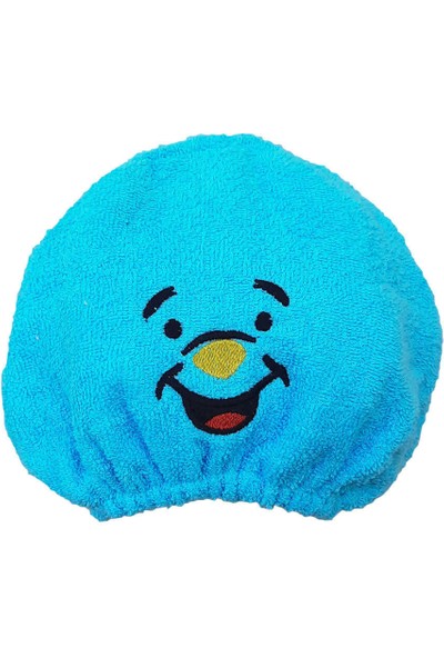 Jung Çocuk Kids Düğmeli Havlu Saç Kurulama Bonesi Saç Havlusu