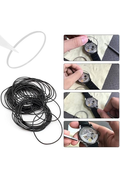 950 Adet O Ring 0.5mm Saat Arkası Kauçuk 950 Adet O Ring 0.5mm Saat Arkası Kauçuk