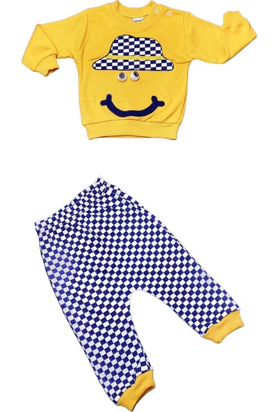 Gürcan Bebe Şapka Baskılı Yeni Doğan Ikili Penye Takım Gürcan Bebe Şapka Baskılı Yeni Doğan Ikili Penye Takım