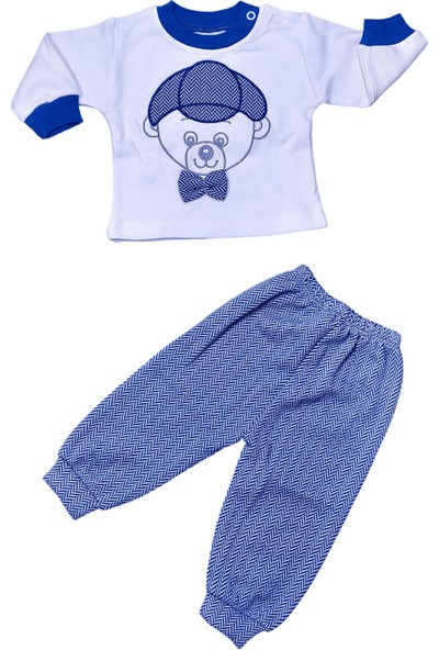 Gürcan Bebe Şapkalı Maymun Baskılı Yeni Doğan Penye Takım