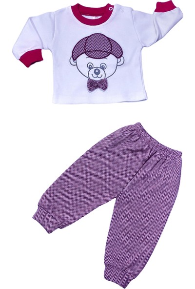 Gürcan Bebe Şapkalı Maymun Baskılı Yeni Doğan Penye Takım Gürcan Bebe Şapkalı Maymun Baskılı Yeni Doğan Penye Takım