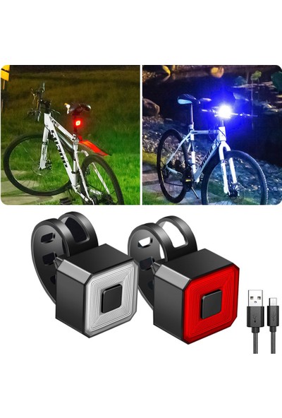 Bıkıght Bisiklet Işığı USB Şarj Edilebilir 6 Mod Bıkıght Bisiklet Işığı USB Şarj Edilebilir 6 Mod