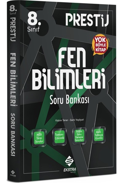 Ekstra Yayıncılık Lgs 8.Sınıf Prestij Fen Bilimleri Soru Bankası - Zor Seviye