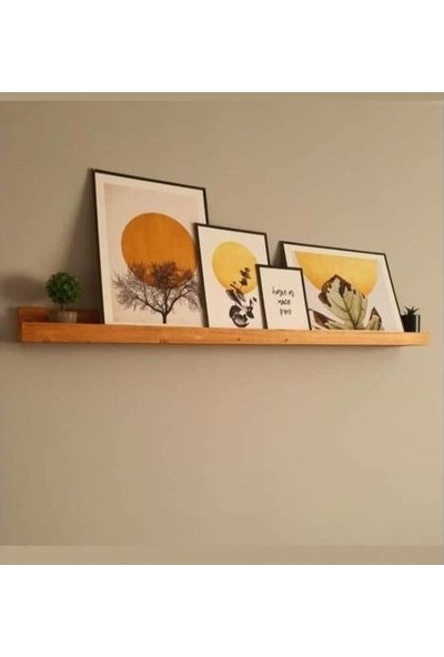 Woodünya Duvar Çerçeve Rafı Fotoğraf Rafı Resim Rafı Dekoratif Raf