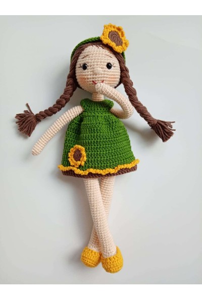 Toys City Ayçiçeği Bebek Örgü Oyuncak