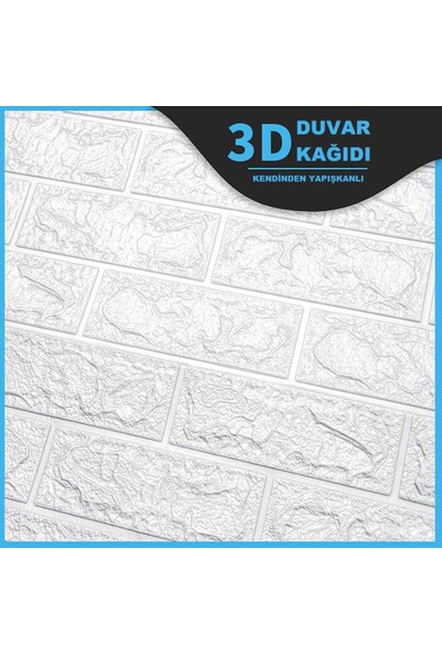 Kendinden Yapışkanlı Dekoratif Pratik 3D Foam Wallpaper Duvar Kağıdı Paneli Kendinden Yapışkanlı Dekoratif Pratik 3D Foam Wallpaper Duvar Kağıdı Paneli