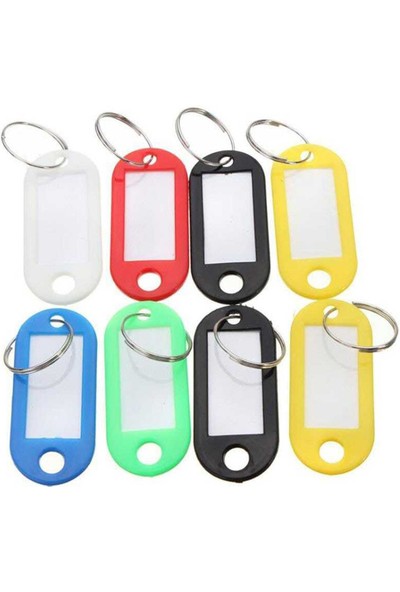 100 Adet Karışık Renkli Anahtarlık
