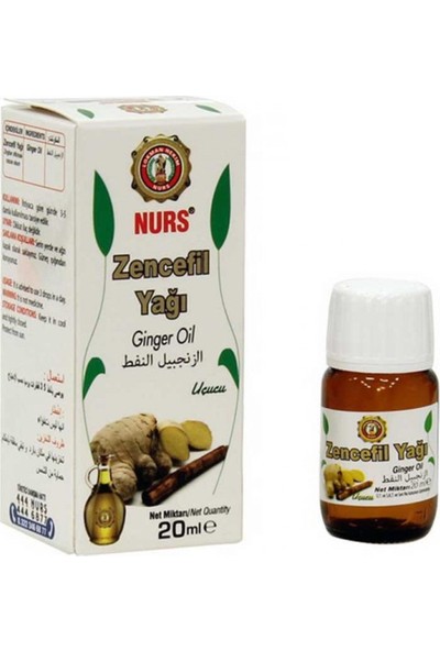 Zencefil Yağı 20 ml Nurs 1 Adet Zencefil Yağı 20 ml Nurs 1 Adet