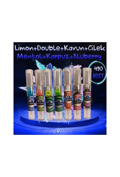 Heisenberg Mentol Topu 70X7 (490)ADET Mentol Kavun Çilek Karpuz Limon Böğürtlen Double Fusion Aromalı 7X70, Heisenberg Mentol Topu 70X7 (490)ADET Mentol Kavun Çilek Karpuz Limon Böğürtlen Double Fusion Aromalı 7X70,