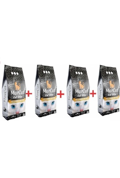 MarCat 5 Lt x 4 20 Lt Kokusuz Kedi Kumu