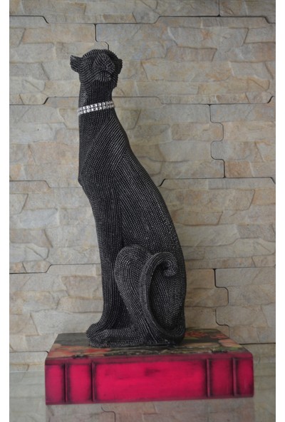 Ekinoks Art Leopar Polyester Obje Siyah Ekinoks Art Leopar Polyester Obje Siyah