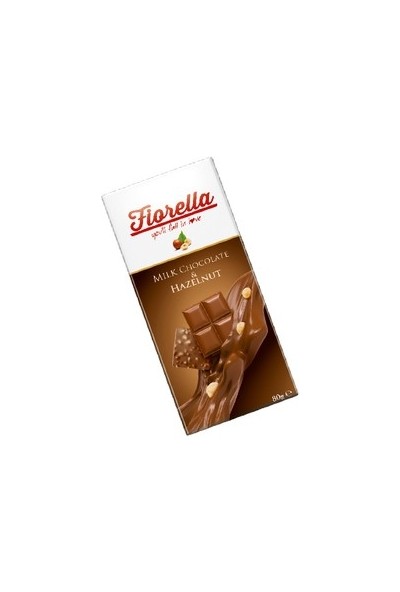 Elvan Fiorella Fındıklı Tablet Çikolata 80 gr x 10'lu Elvan Fiorella Fındıklı Tablet Çikolata 80 gr x 10'lu