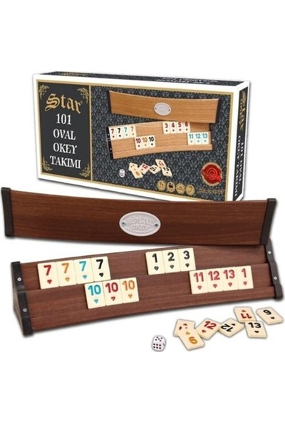 Star Ağaç Oval Okey Takımı Star Ağaç Oval Okey Takımı