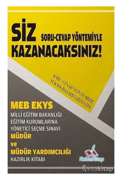 Meb Ekys 2022 Müdür ve Müdür Yardımcılığı Sınavı Soru-Cevap Yöntemli Hazırlık Kitabı Meb Ekys 2022 Müdür ve Müdür Yardımcılığı Sınavı Soru-Cevap Yöntemli Hazırlık Kitabı
