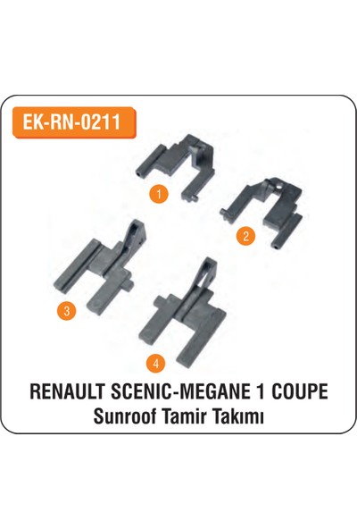 Vipkrom Renault Scenıc-Megane 1 Coupe Sunroof Tamir Takımı