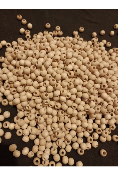 Sin Aksesuar 14 mm Ham Yuvarlak Ahşap Boncuk 140 Adet Sin Aksesuar 14 mm Ham Yuvarlak Ahşap Boncuk 140 Adet