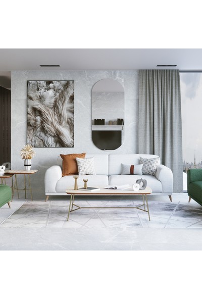 Doğtaş Brita Üçlü Yataklı Koltuk - Krem