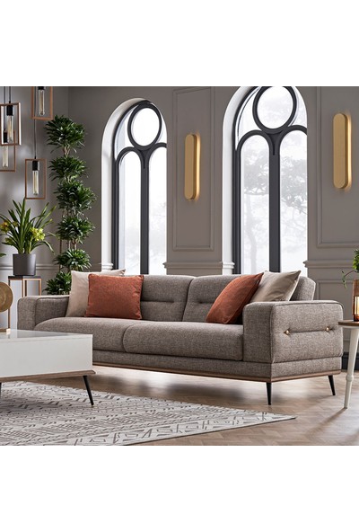 Doğtaş Larina Üçlü Yataklı Koltuk - Açık Kahverengi