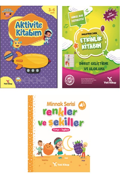 2-4 Yaş Beyin Geliştirme Etkinlik Seti 2-4 Yaş Beyin Geliştirme Etkinlik Seti