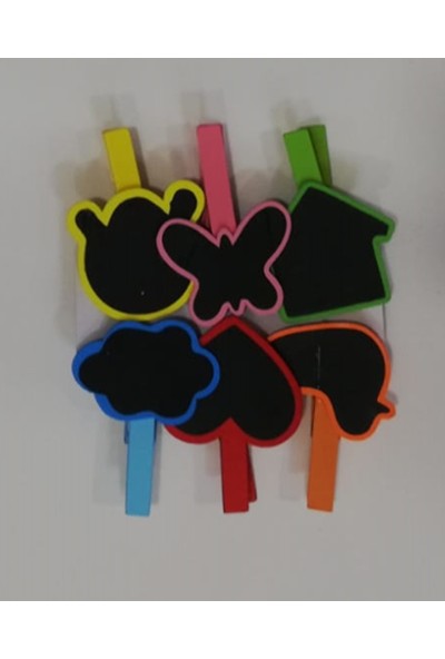Desenli Notlu Mandal (6'lı Set-10 Paket) Desenli Notlu Mandal (6'lı Set-10 Paket)