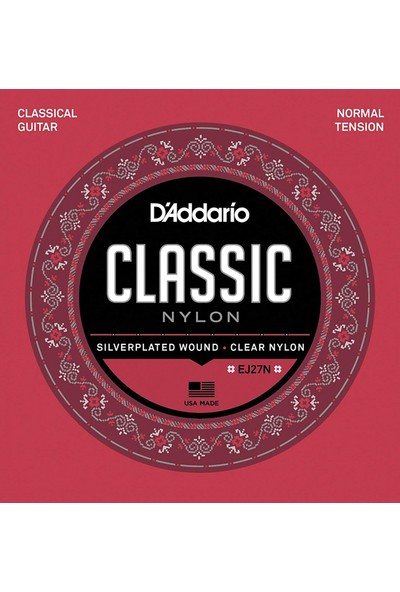 galli Daddario EJ27N Klasik Gitar Teli Normal Tansion galli Daddario EJ27N Klasik Gitar Teli Normal Tansion