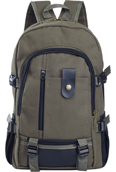 Unisex Seyahat Çok Cep Fermuar Canvabackpack Sırt Çantası Öğrencilerichoolbag