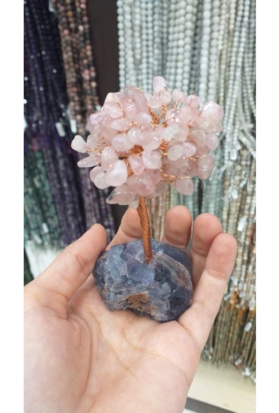 Keysshop Akik - Pembe Kuvars Doğal Taş Tel Sarmalı Tasarım Ağaç Keysshop Akik - Pembe Kuvars Doğal Taş Tel Sarmalı Tasarım Ağaç