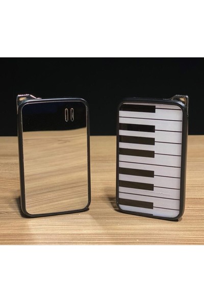 Piyano Baskılı Aynalı Iphone Çakmak