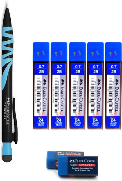 Faber-Castell Z Pencıl Uçlu Kalem & 0.7 Uç 5 Adet & Sınav Silgisi 2 Adet Faber-Castell Z Pencıl Uçlu Kalem & 0.7 Uç 5 Adet & Sınav Silgisi 2 Adet