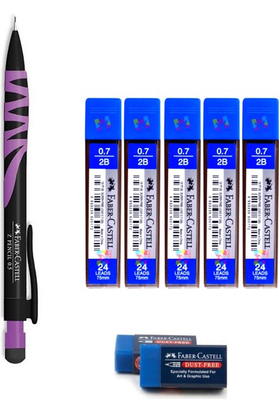 Faber-Castell Z Pencıl Uçlu Kalem & 0.7 Uç 5 Adet & Sınav Silgisi 2 Adet Faber-Castell Z Pencıl Uçlu Kalem & 0.7 Uç 5 Adet & Sınav Silgisi 2 Adet