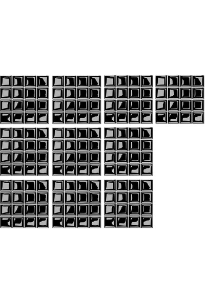 Sheng Store 10 Adet 3D Kristal Fayans Dıy Suya Dayanıklı Kendinden Yapışkanlı Duvar Stickerı