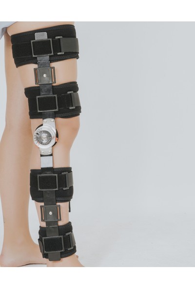 Orthonew Yan Barlı Ayarlanabilir Eklemli (Açı Ayarlı) Diz Ortezi Bedensiz Orthonew Yan Barlı Ayarlanabilir Eklemli (Açı Ayarlı) Diz Ortezi Bedensiz