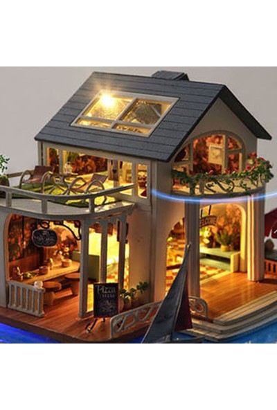 Generic Dıy Çift Katmanlar LED Işık Dollhouse Manuel Montaj Modeli Biblo Doğum Günü Hediyesi Generic Dıy Çift Katmanlar LED Işık Dollhouse Manuel Montaj Modeli Biblo Doğum Günü Hediyesi
