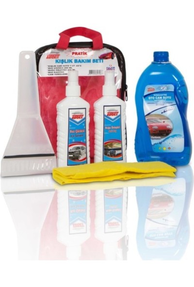 Kışlık Oto Araç Bakım Seti Kışlık Cam Suyu 1lt-Buğ Önleyici-Buz Çözücü-Buz Kazıyıcı Kışlık Oto Araç Bakım Seti Kışlık Cam Suyu 1lt-Buğ Önleyici-Buz Çözücü-Buz Kazıyıcı