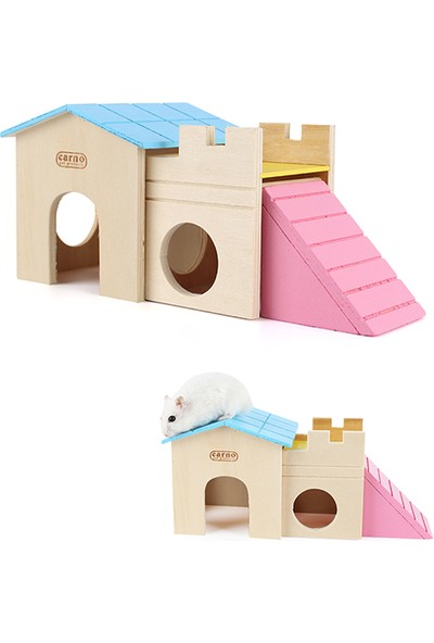 Carno Merdivenli Ahşap Hamster Evi 25 cm No 515 Carno Merdivenli Ahşap Hamster Evi 25 cm No 515