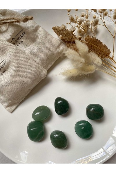 Youes Jewelry Aventurin Doğal Taş Şans Taşı Youes Jewelry Aventurin Doğal Taş Şans Taşı