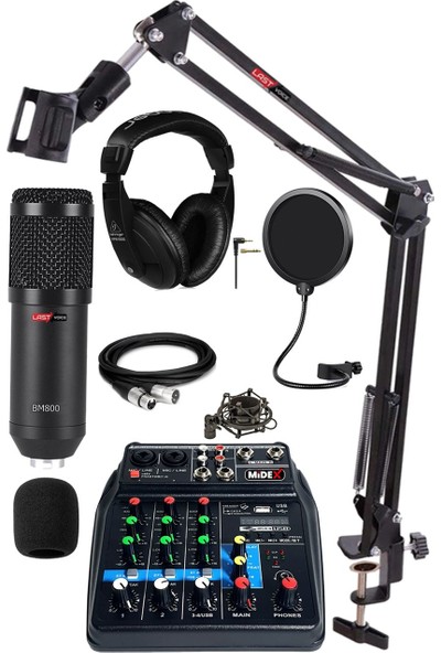 Lastvoice Mix Paket-2 Stüdyo Youtuber Kayıt Ekipman Seti Lastvoice Mix Paket-2 Stüdyo Youtuber Kayıt Ekipman Seti